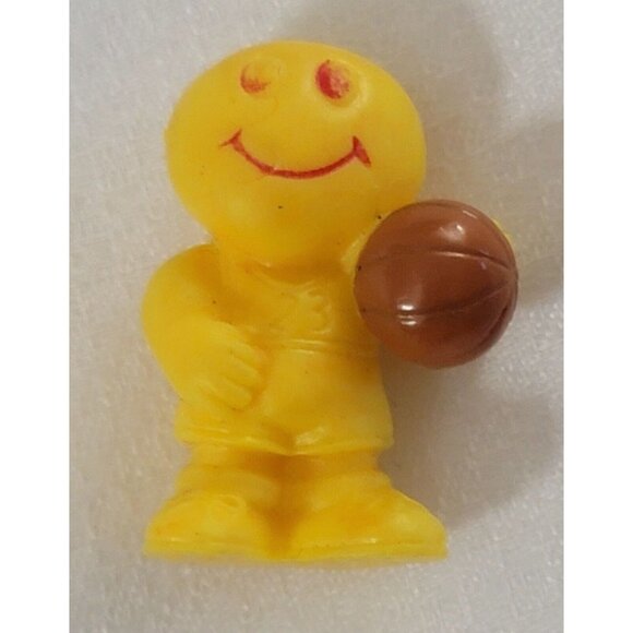 A&A Global | Toys | Yellow Smiley Face Basketball Player Mini Figurine ...